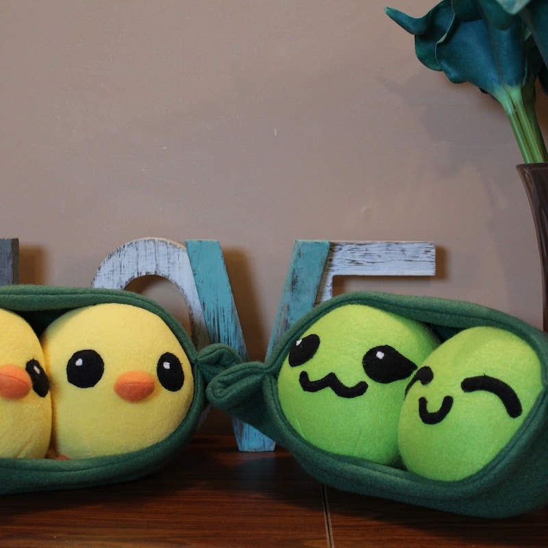 Pea in a Pod Stuffed Animal - Etsy