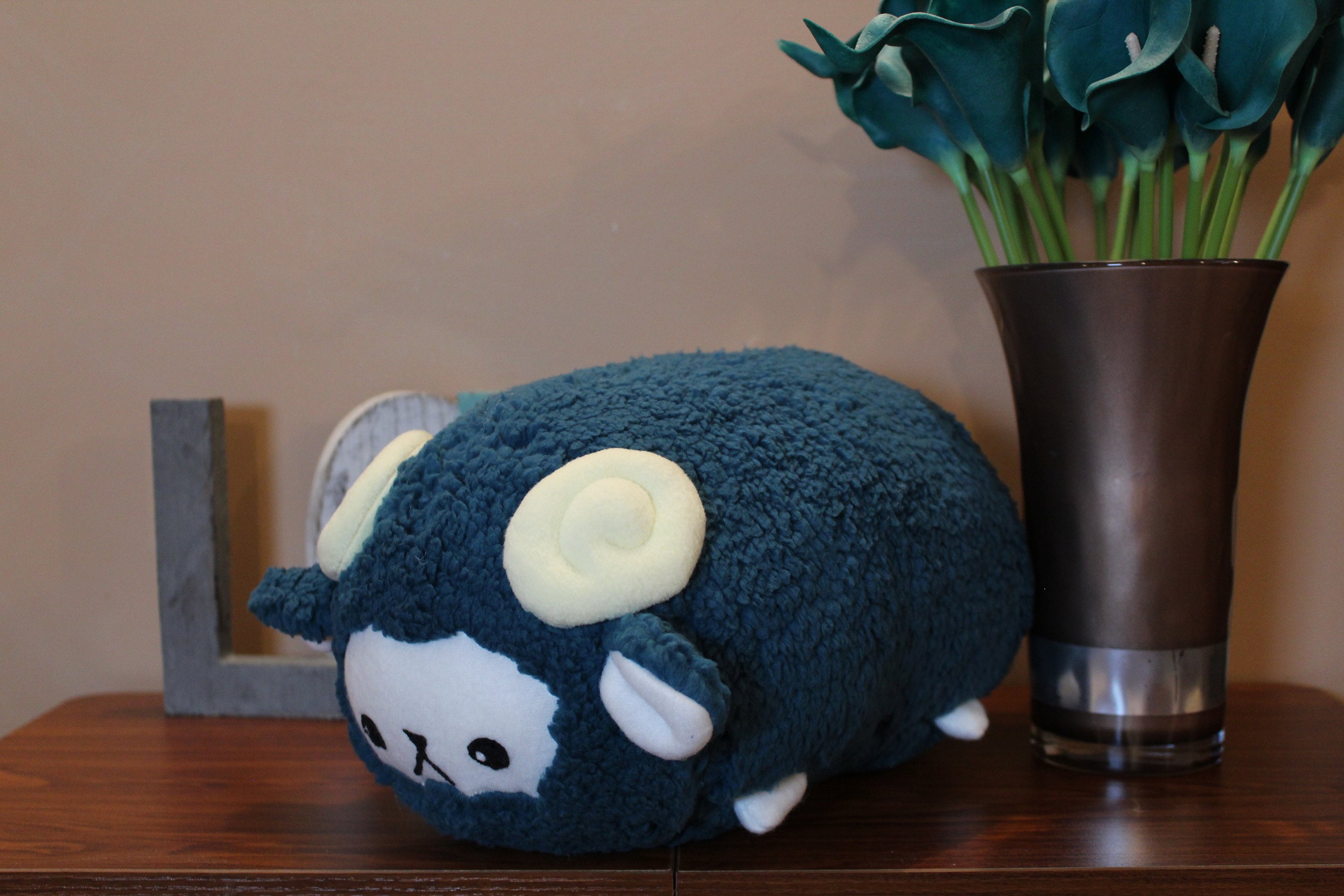 Plush Fleece Sheep Roll lavender or Bruno Stuffed Animals - Etsy