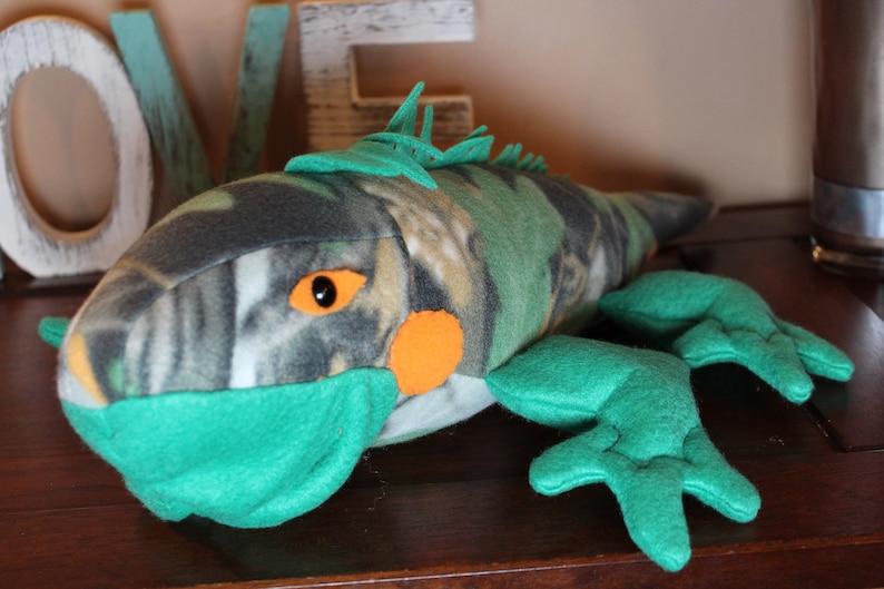 Plush Fleece Iguana raine Stuffed Animal - Etsy