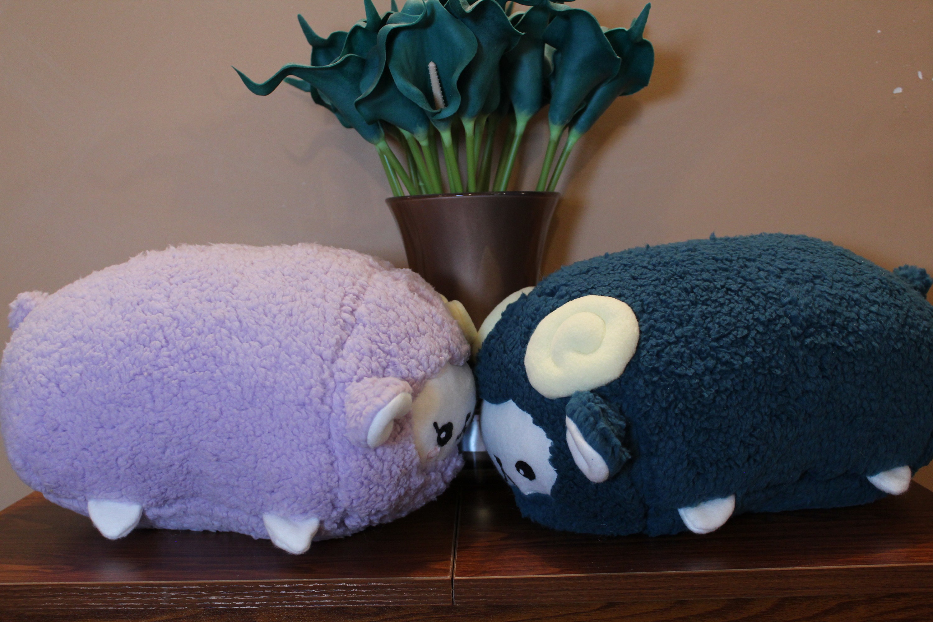 Plush Fleece Sheep Roll "lavender or Bruno" Stuffed Animals | Ewe | Ram ...
