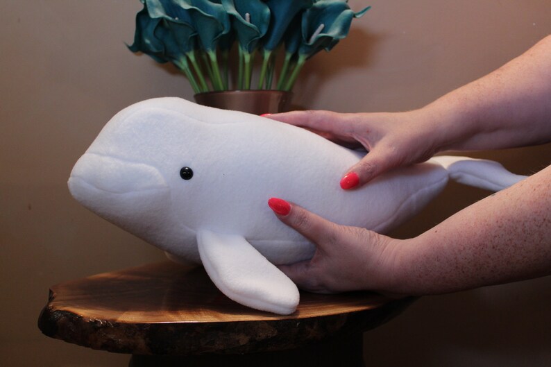 Plush Fleece Beluga Whale lewana Stuffed Animal - Etsy