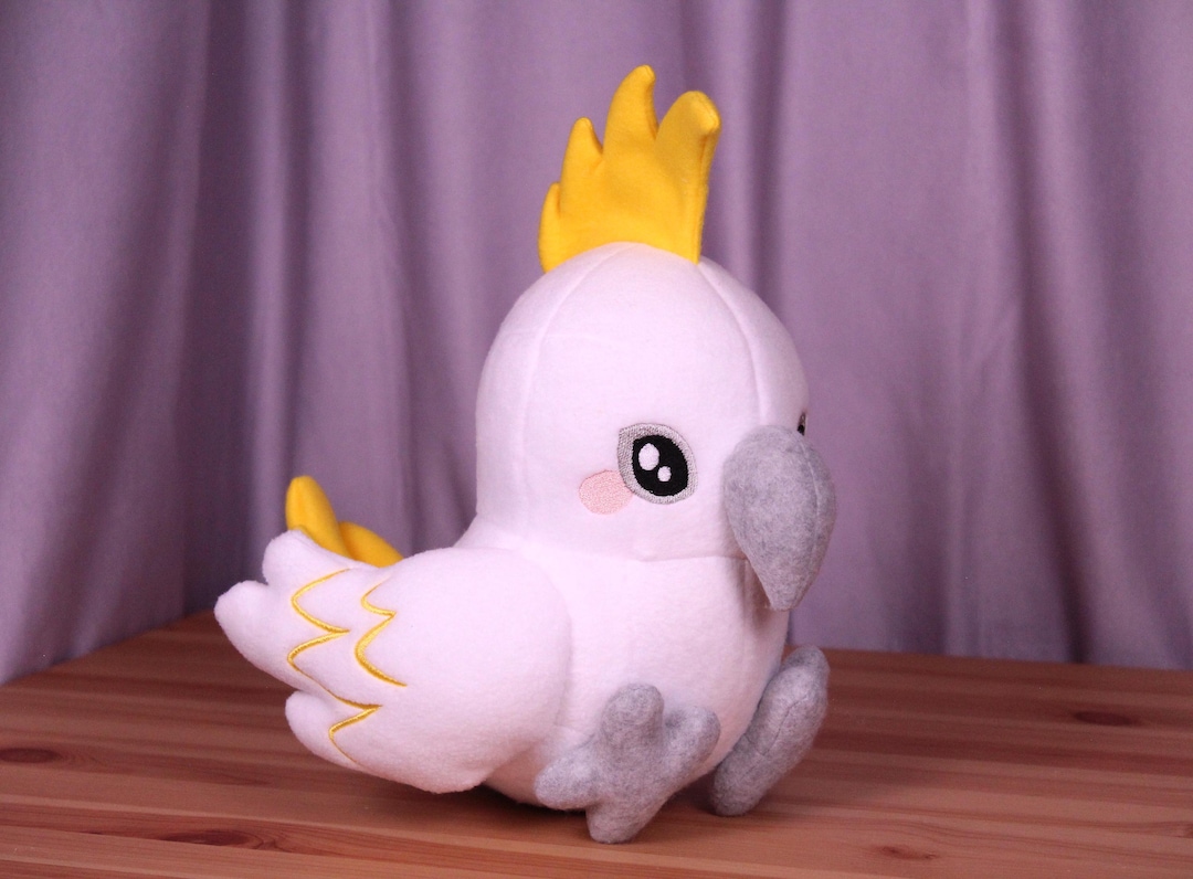 Plush Cockatoo Stuffed Animal | Bird | Pet | Winged | Handmade ...
