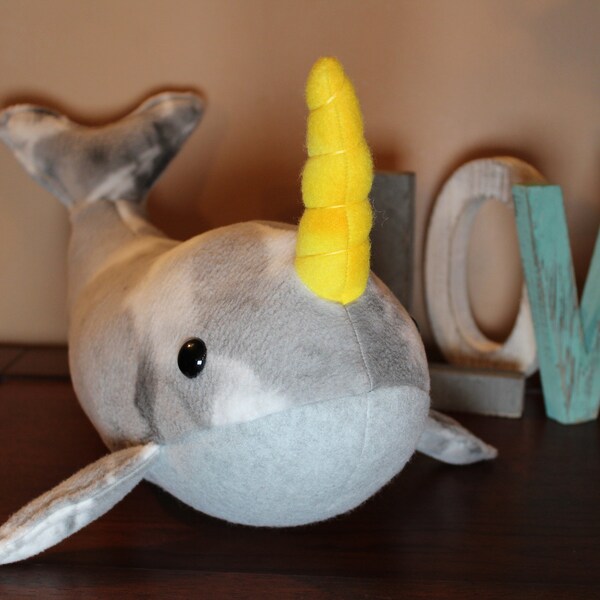 Stuffed Narwhal - Etsy