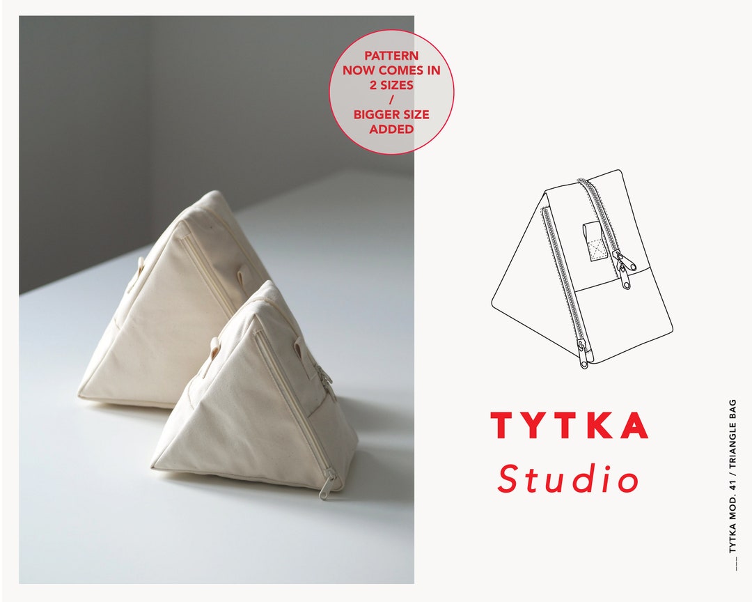 Triangle Bag | Canvas Bag | Sewing Pattern | Bag PDF Pattern | 2 Sizes ...