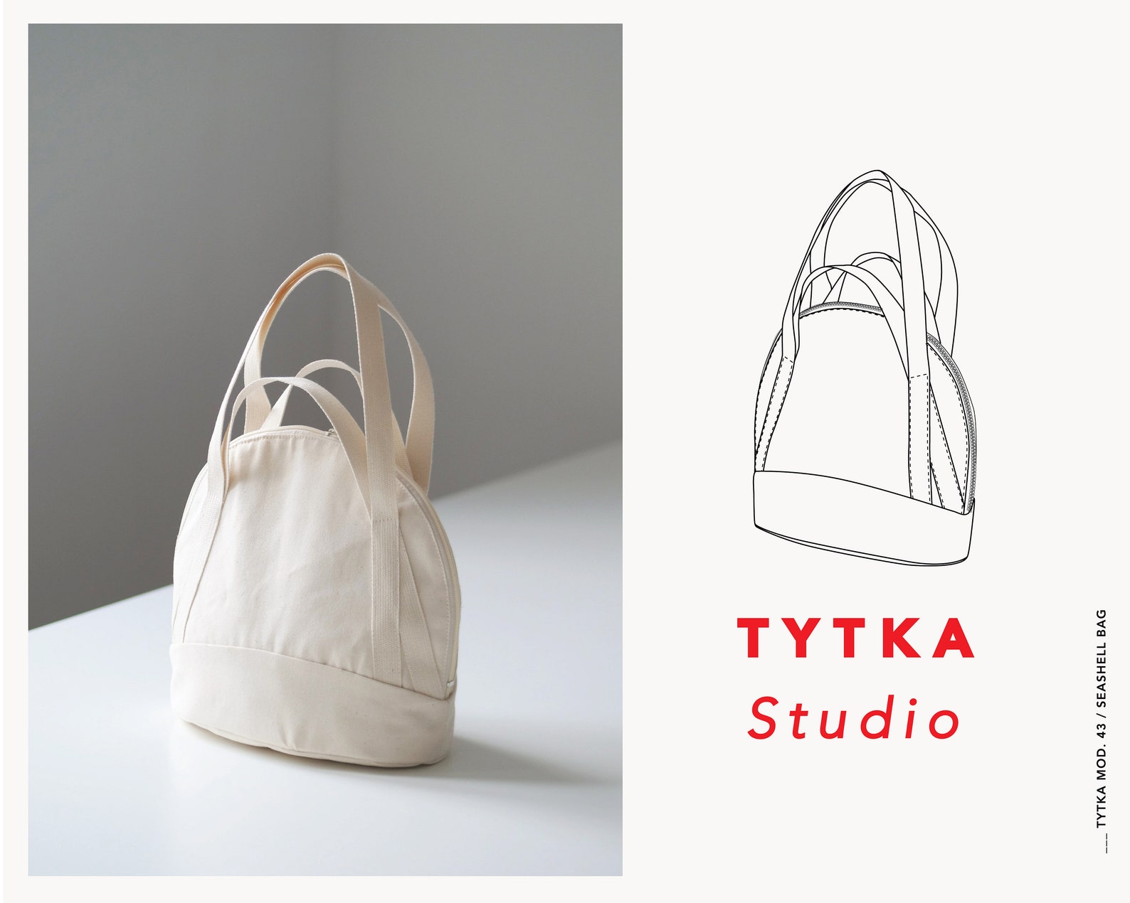 Seashell Bag Sewing Pattern PDF Sewing Pattern Canvas Tote - Etsy