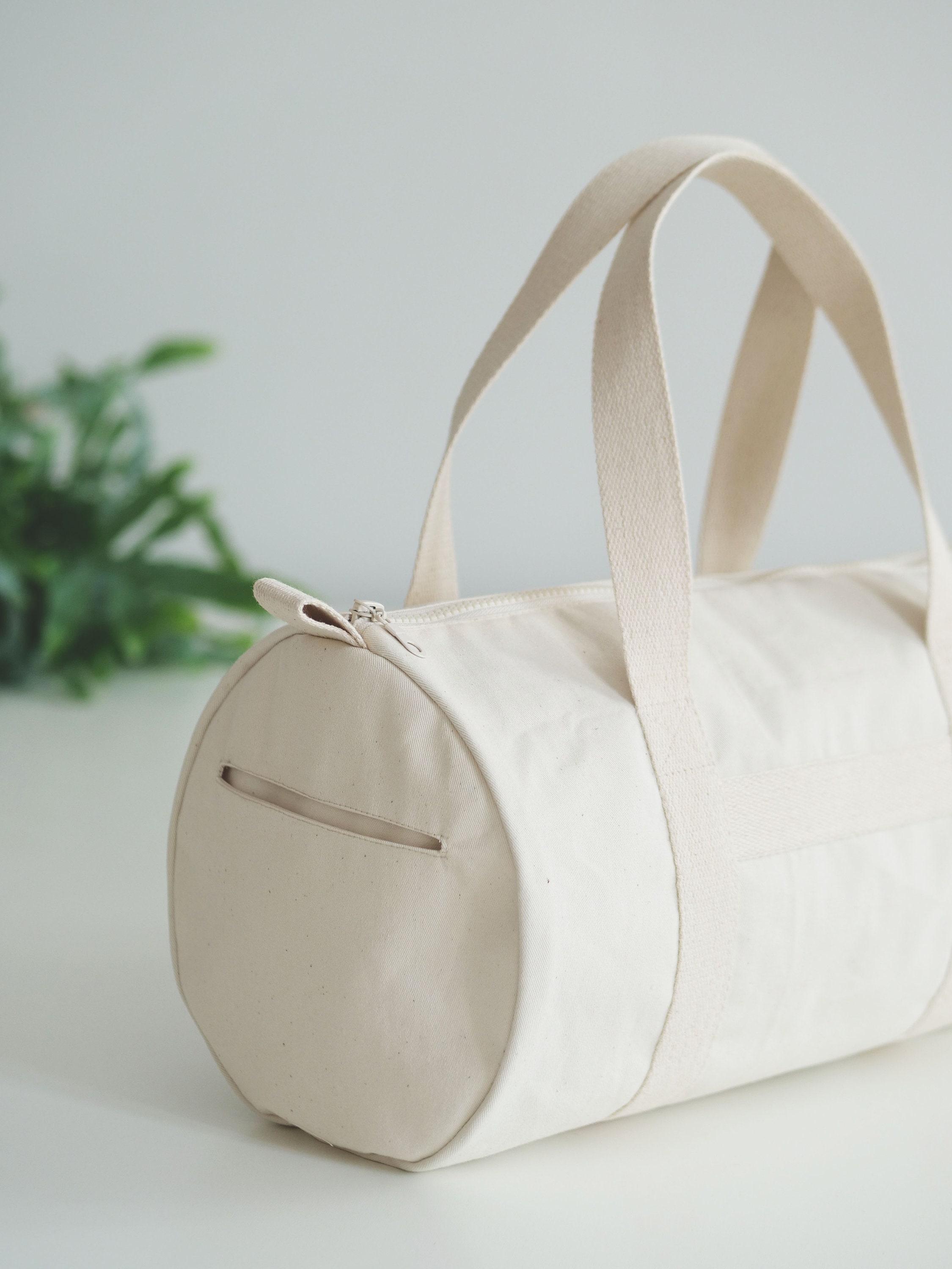 SMALL Canvas Duffle Bag Canvas Bag Gym Bag Sewing - Etsy