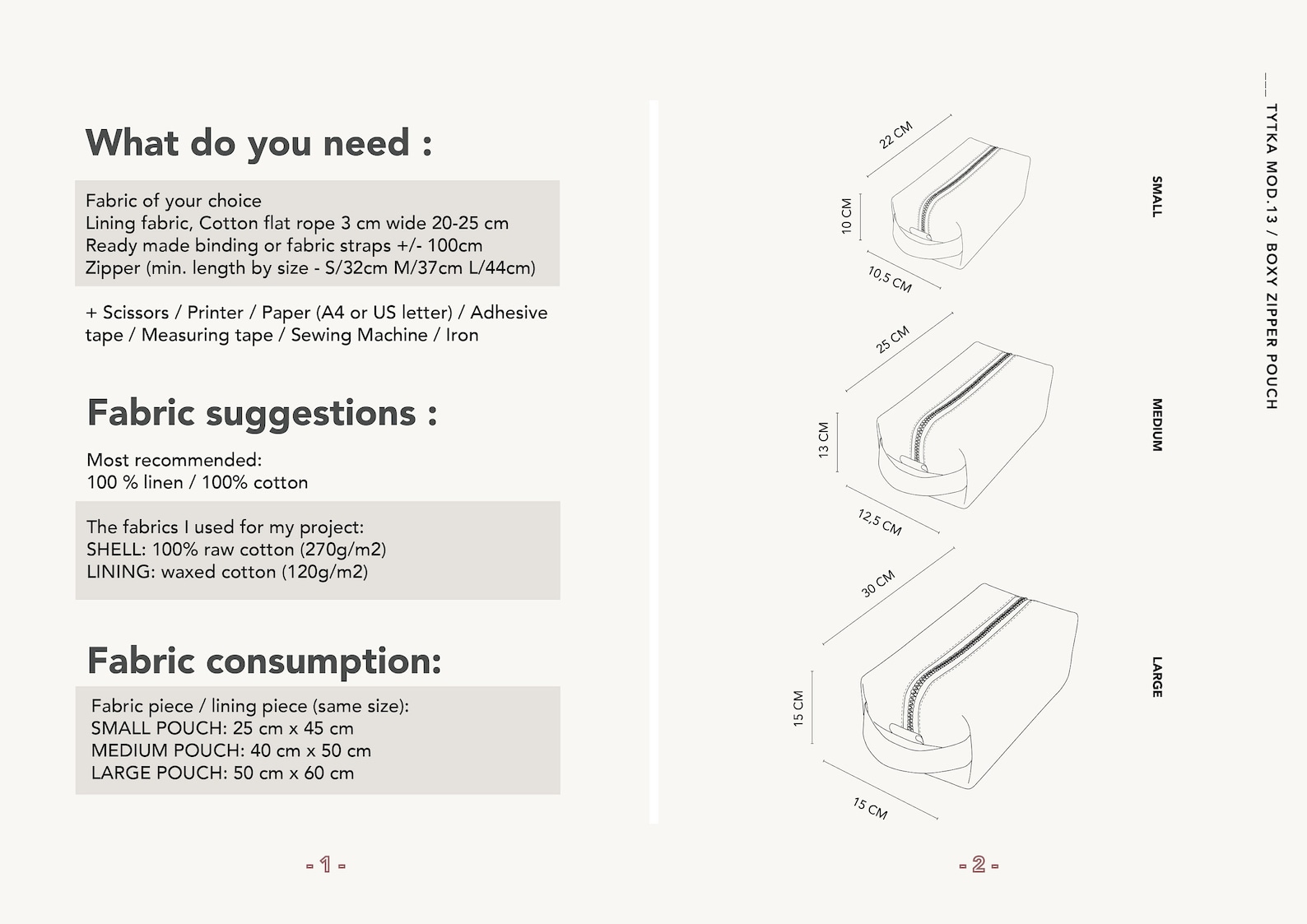 Boxy Pouch Sewing Pattern Dopp Kit Zipper Pouch Boxy Bag - Etsy