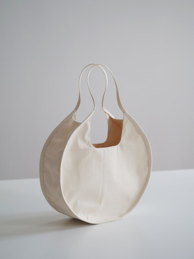 Round Bag With a Pouch Sewing Pattern One Size - Etsy