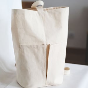 Big Bucket Bag | Canvas Backpack | Canvas Bag | Sewing Pattern ...