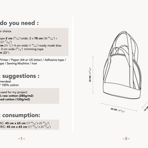 Seashell Bag Sewing Pattern PDF Sewing Pattern Canvas Tote Pattern ...