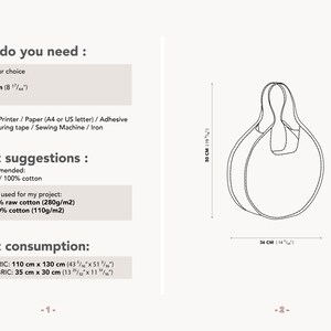 Round Bag With a Pouch | Sewing Pattern | One Size - Etsy