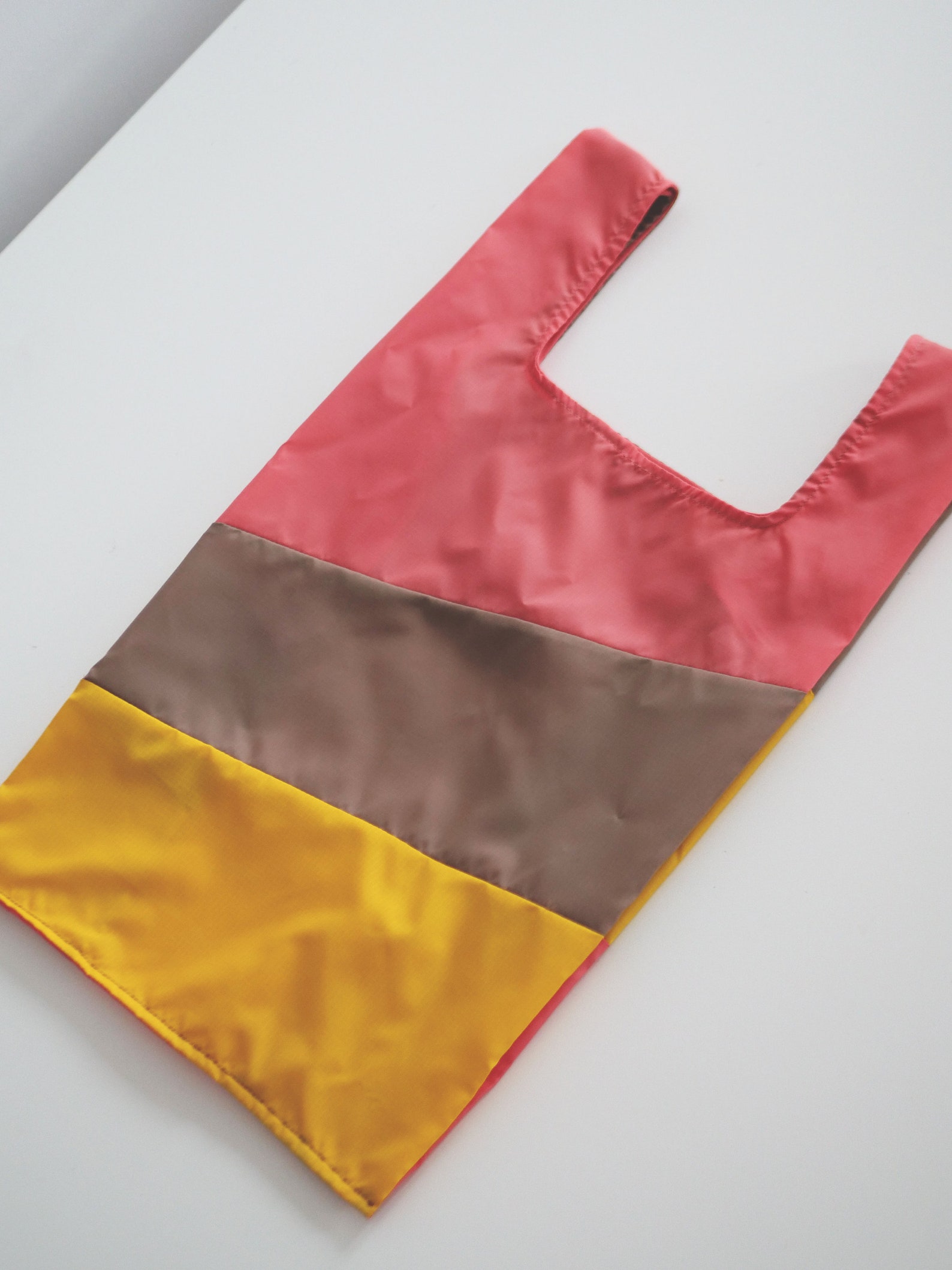 Color Block Shopping Bag Sizes MEDIUM LARGE Ripstop Bag - Etsy