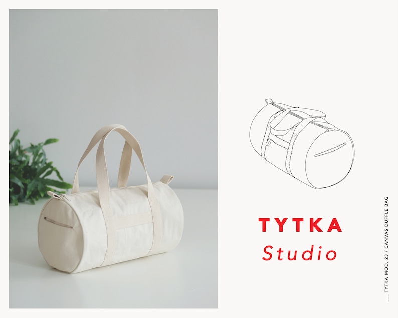 SMALL Canvas Duffle Bag Canvas Bag Gym Bag Sewing - Etsy