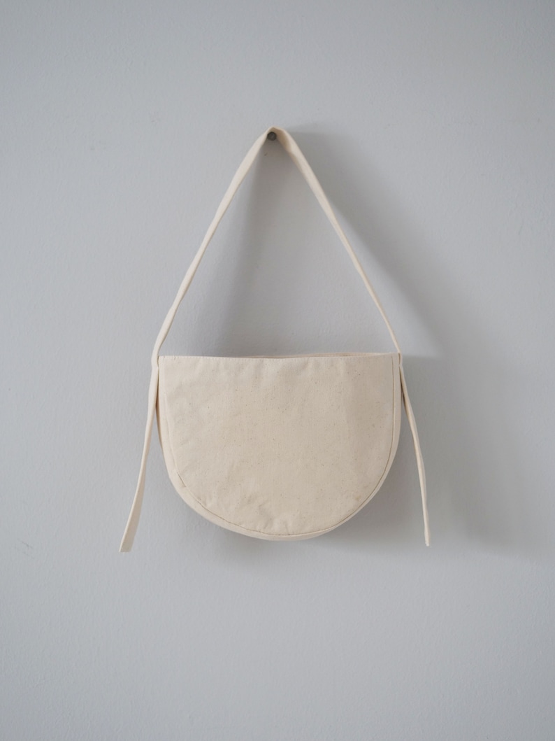 Canvas Purse | Semicircle Purse | Tote Bag | Drawstring Tote | PDF ...