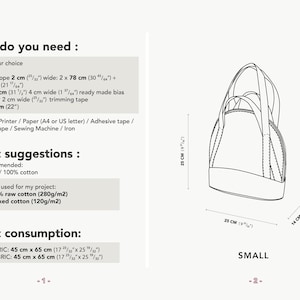 SMALL Seashell Bag Sewing Pattern | PDF Sewing Pattern | Canvas Tote ...