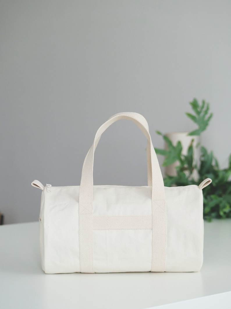 SMALL Canvas Duffle Bag Canvas Bag Gym Bag Sewing - Etsy