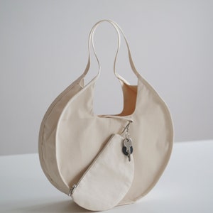 Round Bag With a Pouch | Sewing Pattern | One Size - Etsy