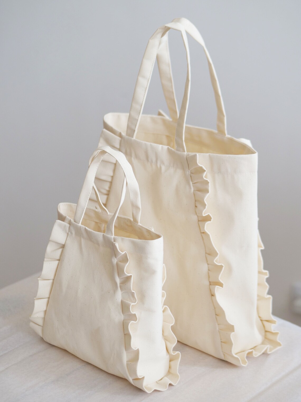 Triangular Frill Tote PDF Sewing Pattern Canvas Tote - Etsy
