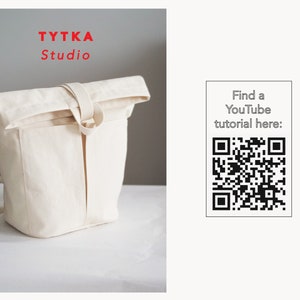 Big Bucket Bag | Canvas Backpack | Canvas Bag | Sewing Pattern ...