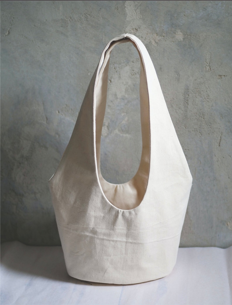 Bucket Tote With Handles Canvas Bag Tote Bag Shopping | Etsy