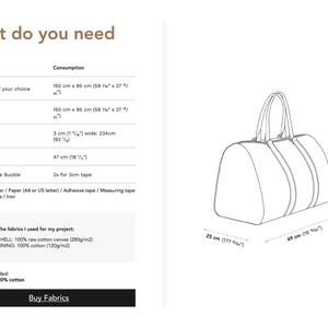 Bowling Bag | Canvas Bag | Gym Bag | Sewing Pattern | Shopping Bag ...