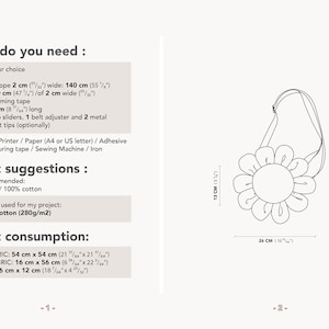 Flower Shaped Bag | PDF Sewing Pattern | One Size - Etsy