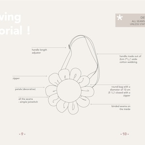 Flower Shaped Bag | PDF Sewing Pattern | One Size - Etsy