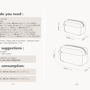 Small Carry-on Bag | Canvas Tote | Sewing Pattern | Bag PDF Pattern | 2 ...