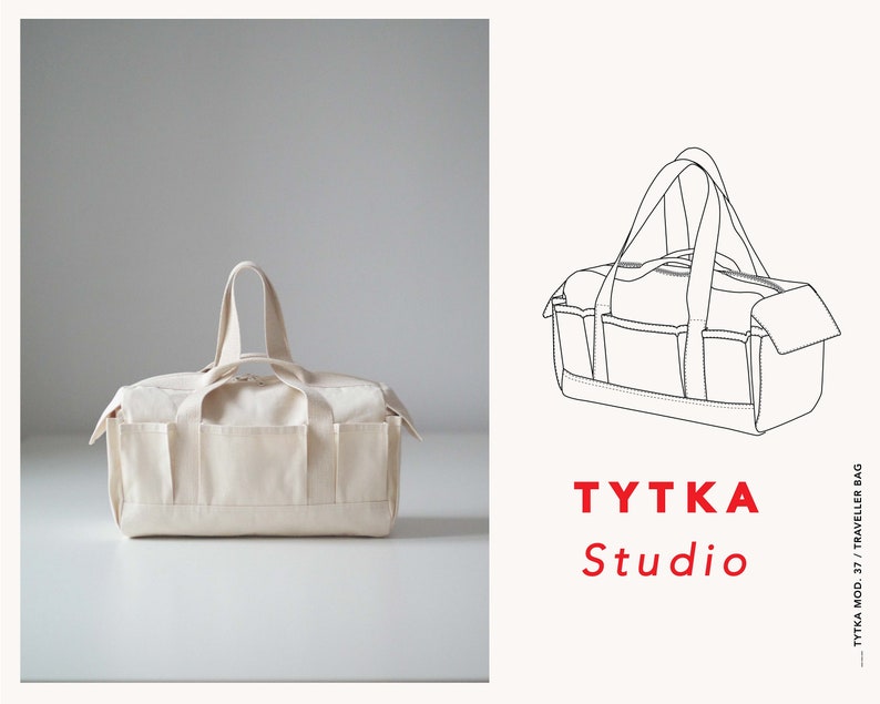 Traveller Bag Canvas Bag Traveller Duffle Sewing Pattern - Etsy