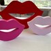 Large Wood Lips Decor: Colorful XOXO Accent - Etsy