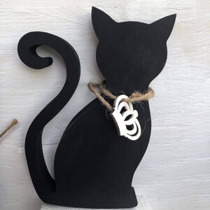 Colorful Wooden CATS / Wood /rustic Cats, Farmhouse Decor - Etsy