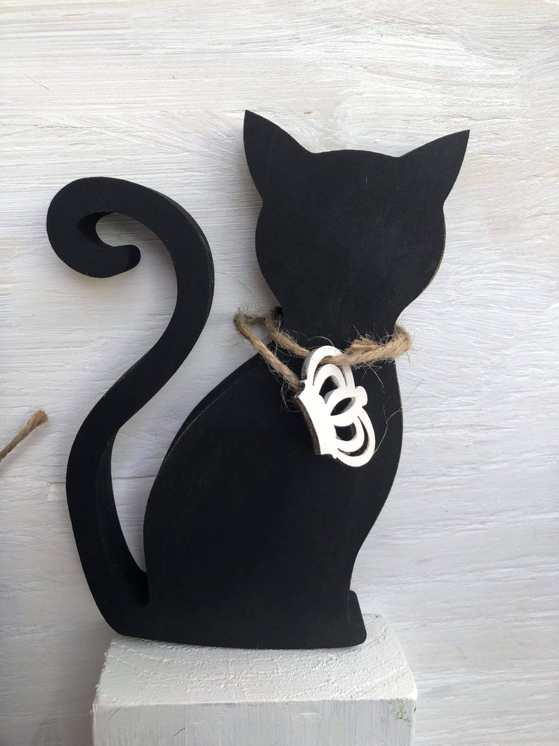 Colorful Wooden CATS / Wood /rustic Cats Farmhouse Decor | Etsy