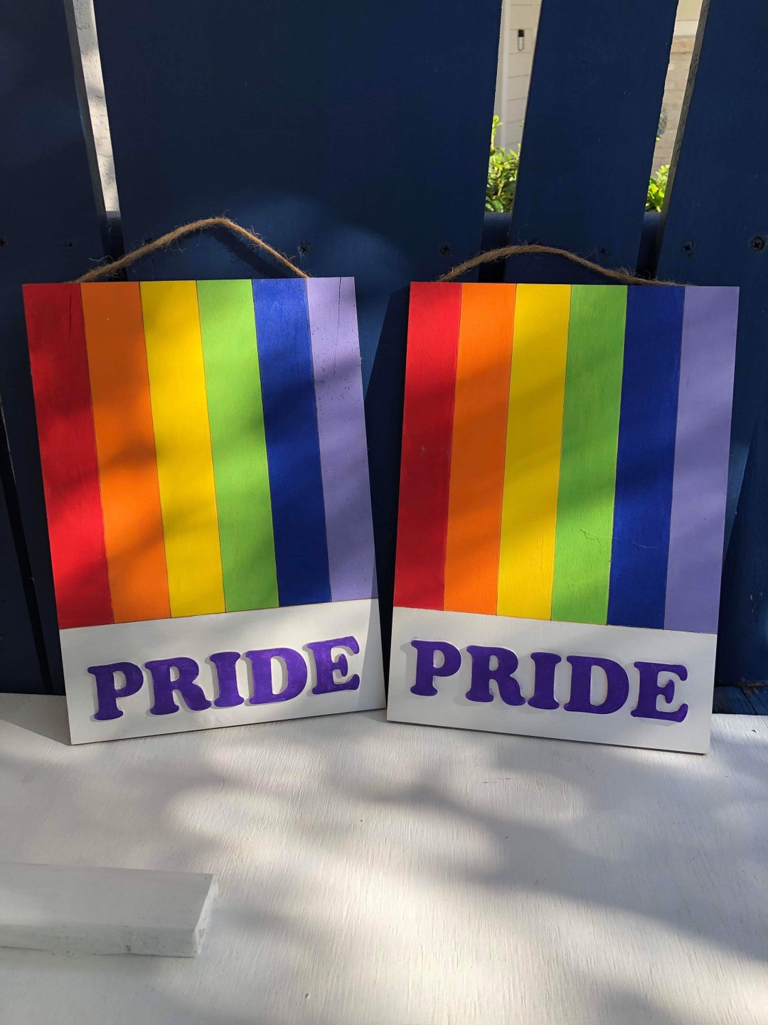 LGBTQ Pride Wood Sign Rainbow Wooden Farmhouse Décor Sign - Etsy