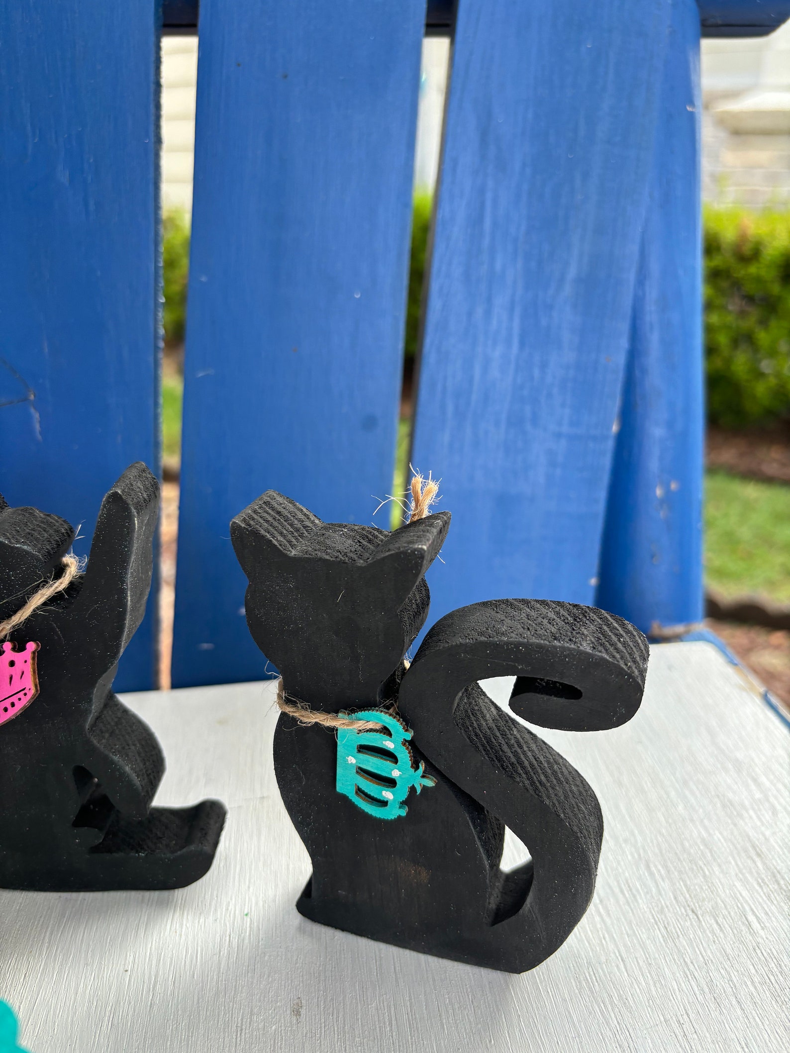 Wood CATS / Painted Rustic Cats, Farmhouse Decor - Etsy
