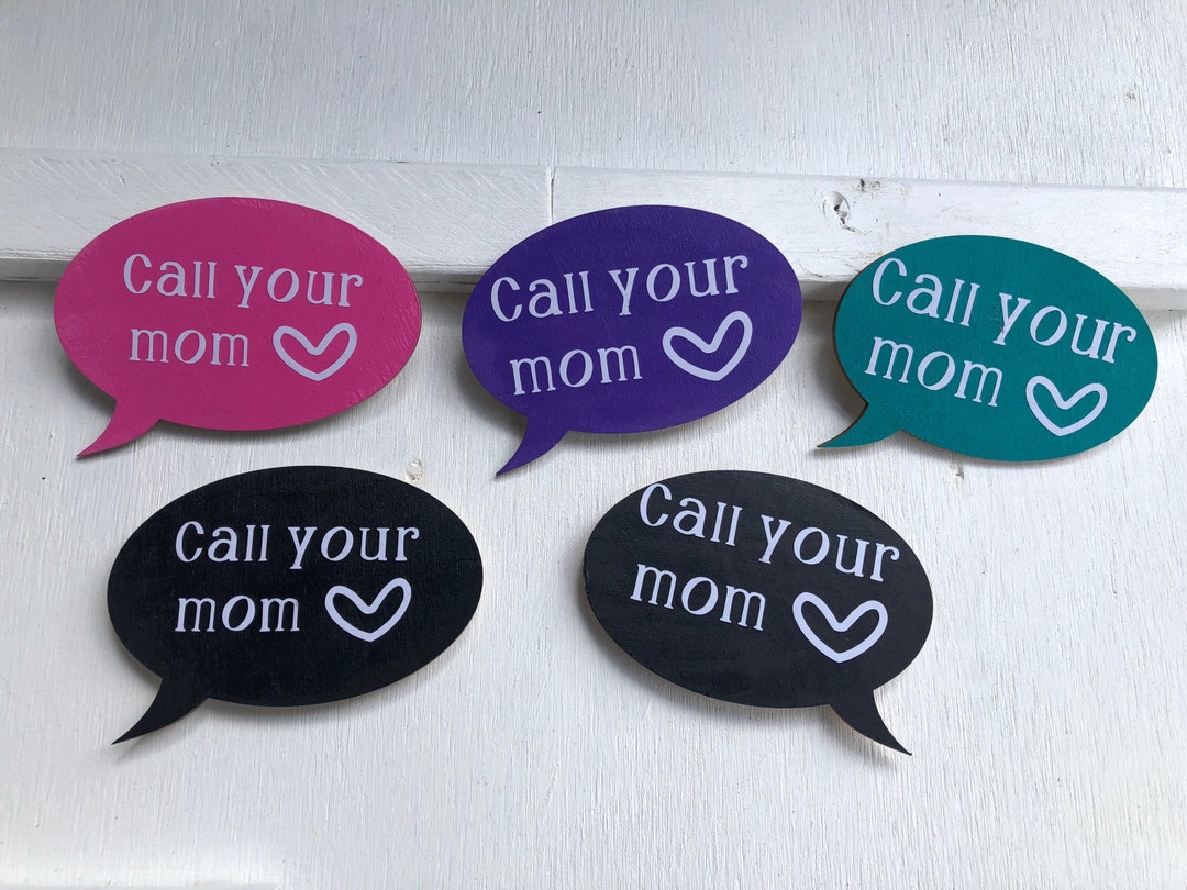 CALL Your MOM! Callout Bubble Magnets, College Gift, Dorm Room Decor - Etsy