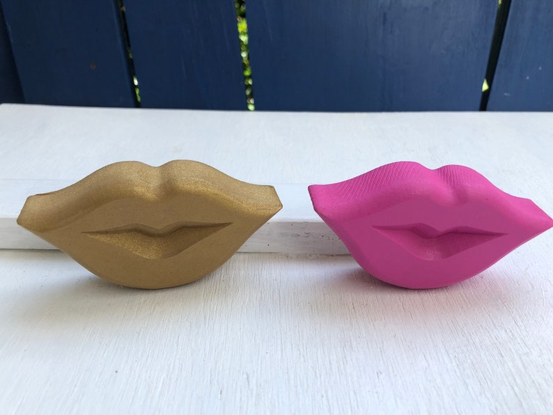 Large Wood Lips Decor: Colorful XOXO Accent - Etsy
