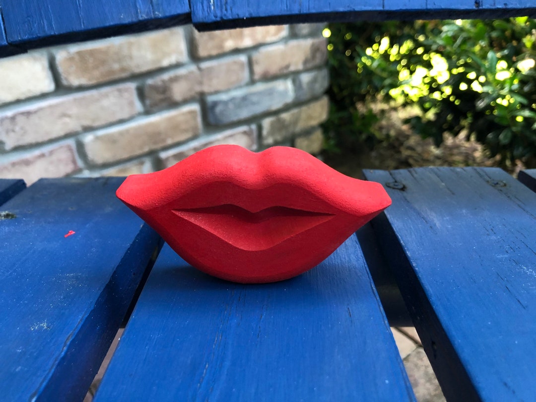Wood Colored LIPS, Wood Cutouts, Decorative Colorful XOXO - Etsy