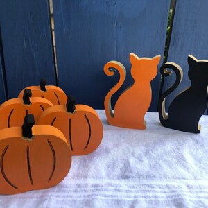 Black CATS / Wood /HALLOWEEN Rustic Cats, Farmhouse Decor - Etsy