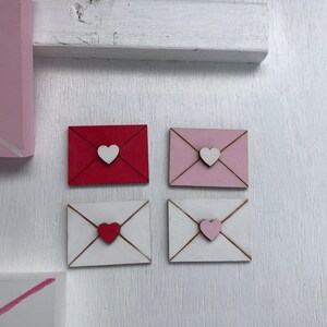 Mini Love Letters, Tiny Wood LOVE Hearts Wooden Decor, Wooden, Tiered ...