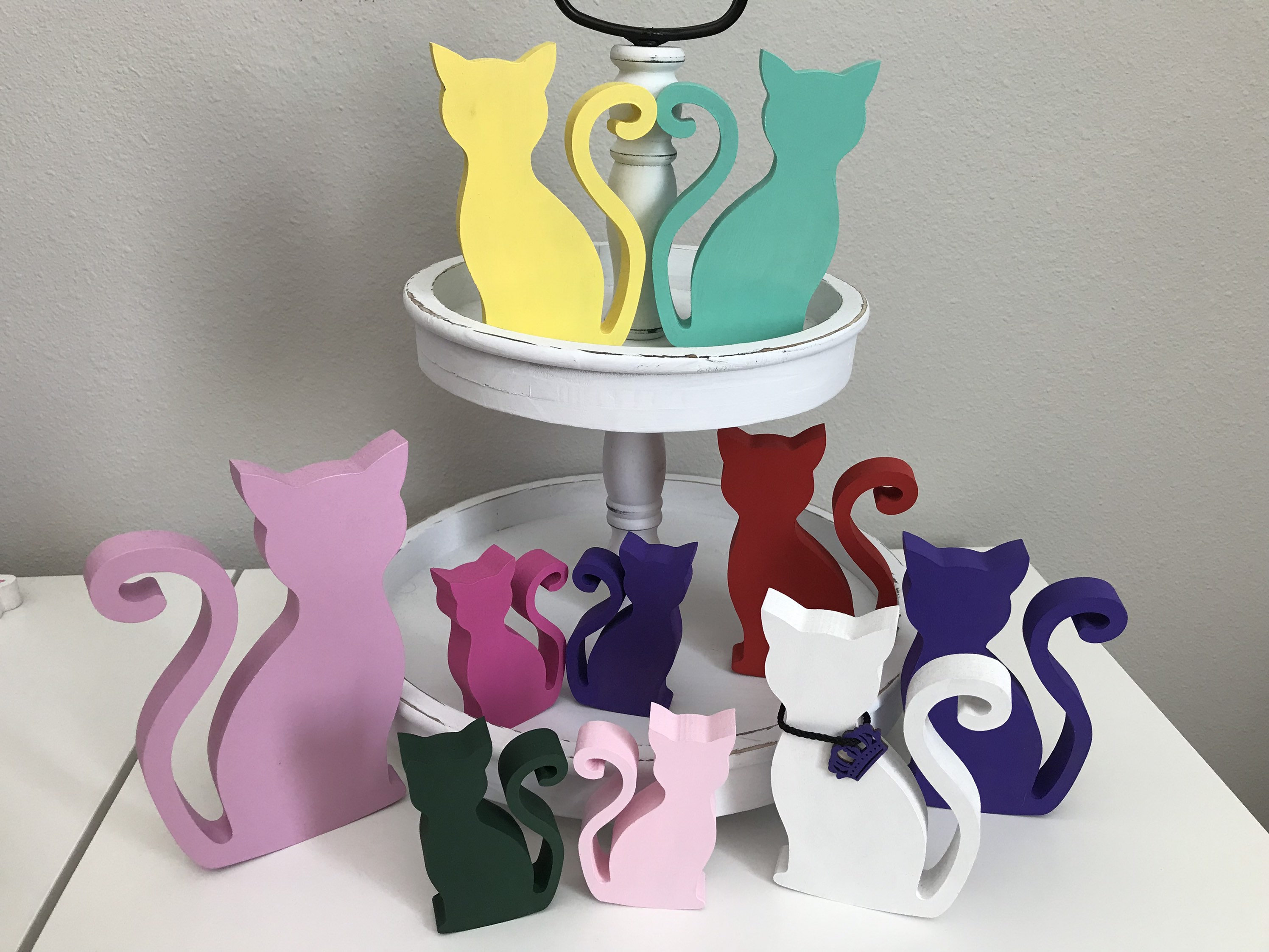 Wooden CATS / Wood /rustic Cats Farmhouse Decor - Etsy