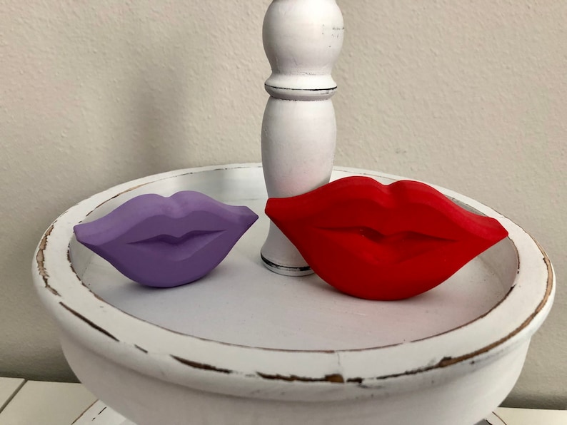 Wood Colored LIPS Fun Wood Cutouts Decorative MAGNETS XOXO - Etsy