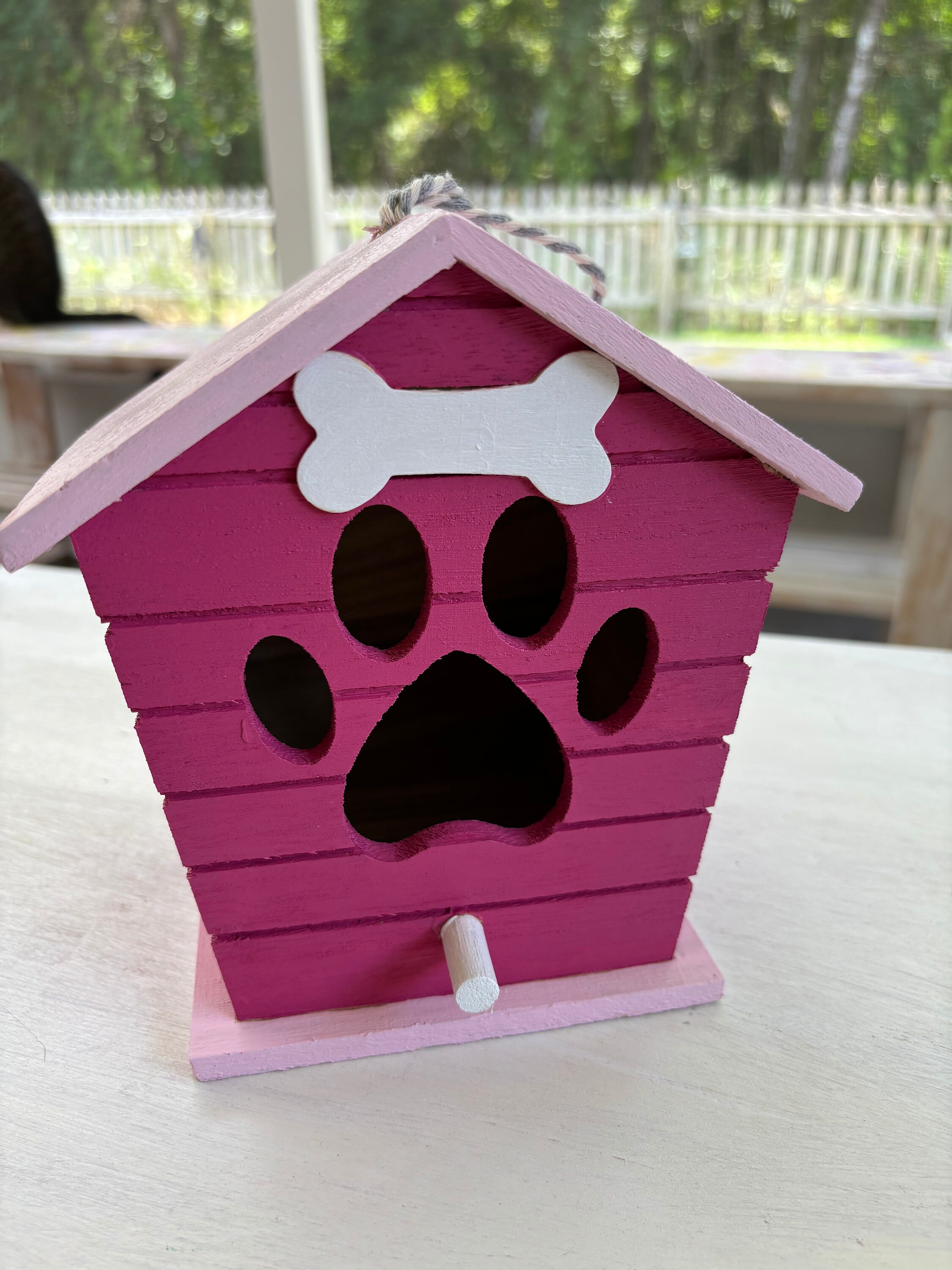 Large Wooden DOG House, Birdhouse, Hand Painted Home Decor - Etsy