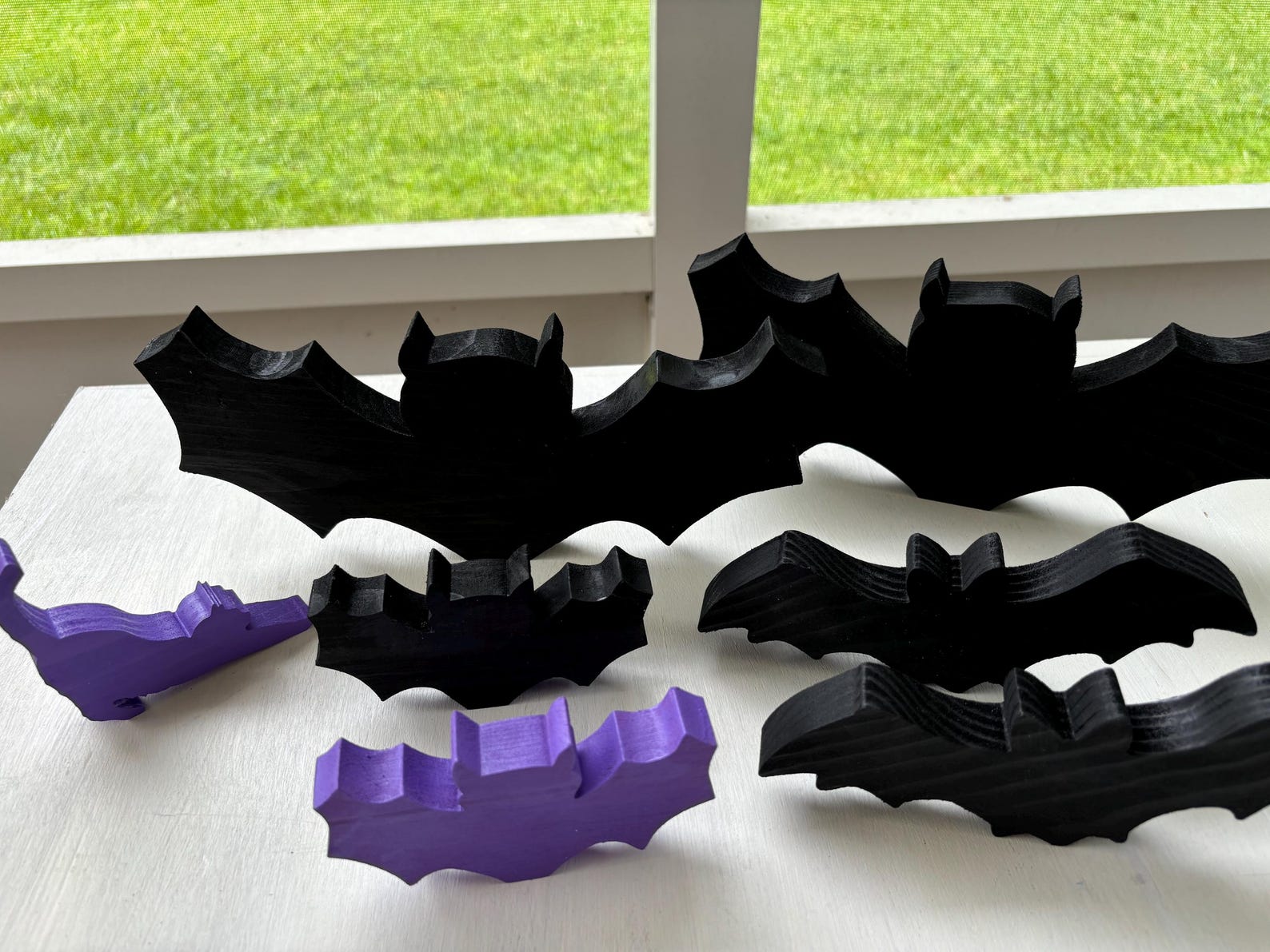 Wood Bats, Halloween 10 Inch Large BAT - Etsy