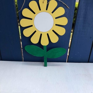 Large 10 Inch WOODEN Hanging DAISY Flowers, Farmhouse Décor - Etsy
