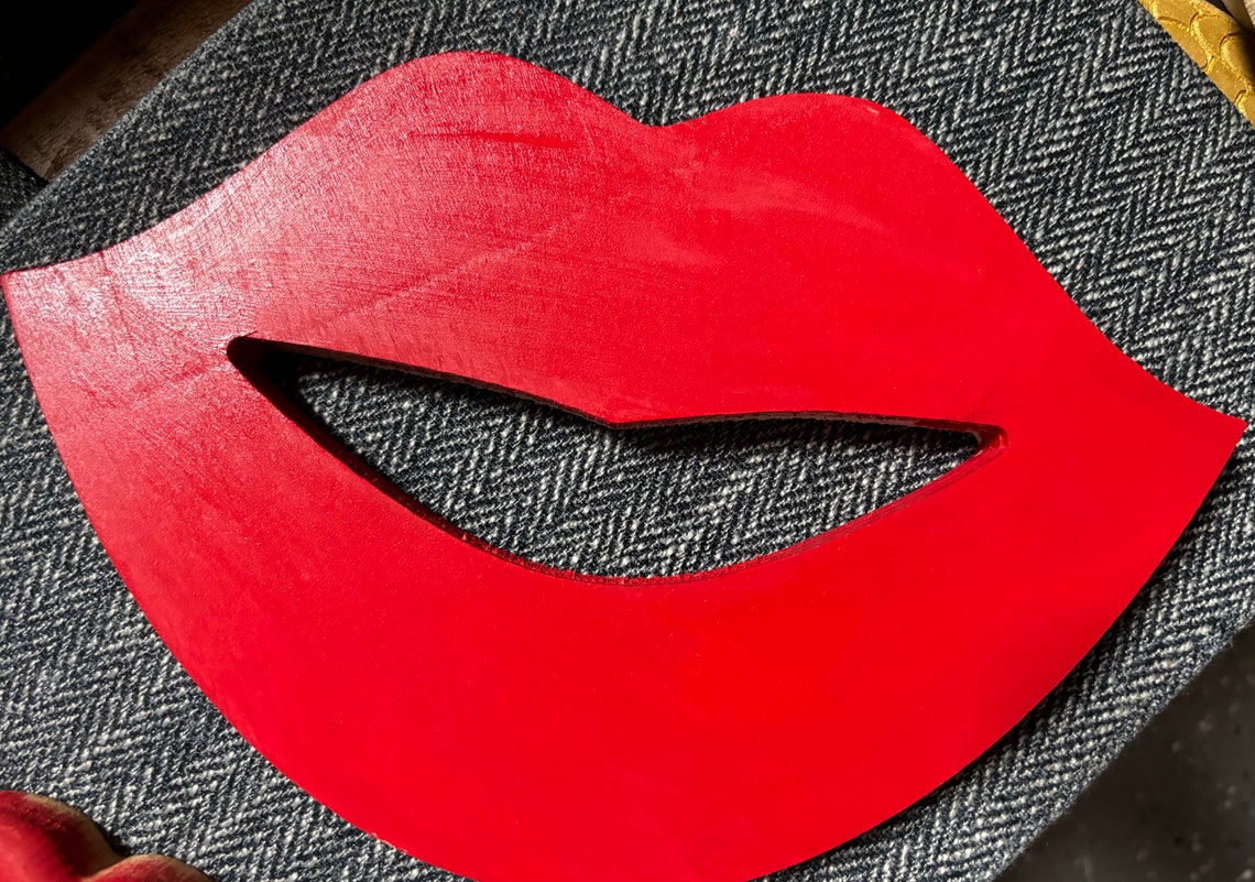 Large Wood Lips Decor: Colorful XOXO Accent - Etsy
