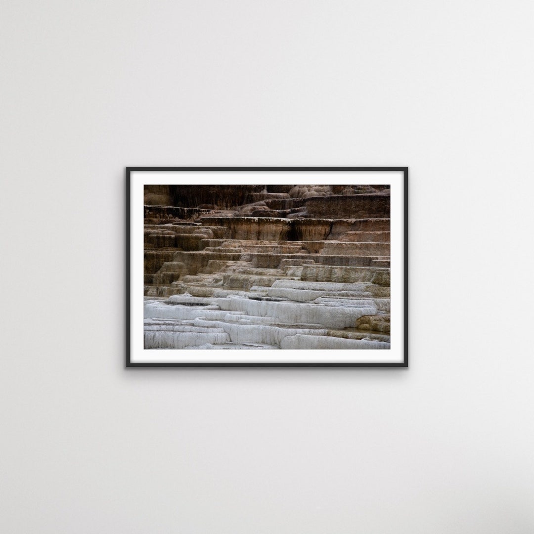 Yellowstone Texture Art National Park Print Elegant Wall Decor Luxury ...