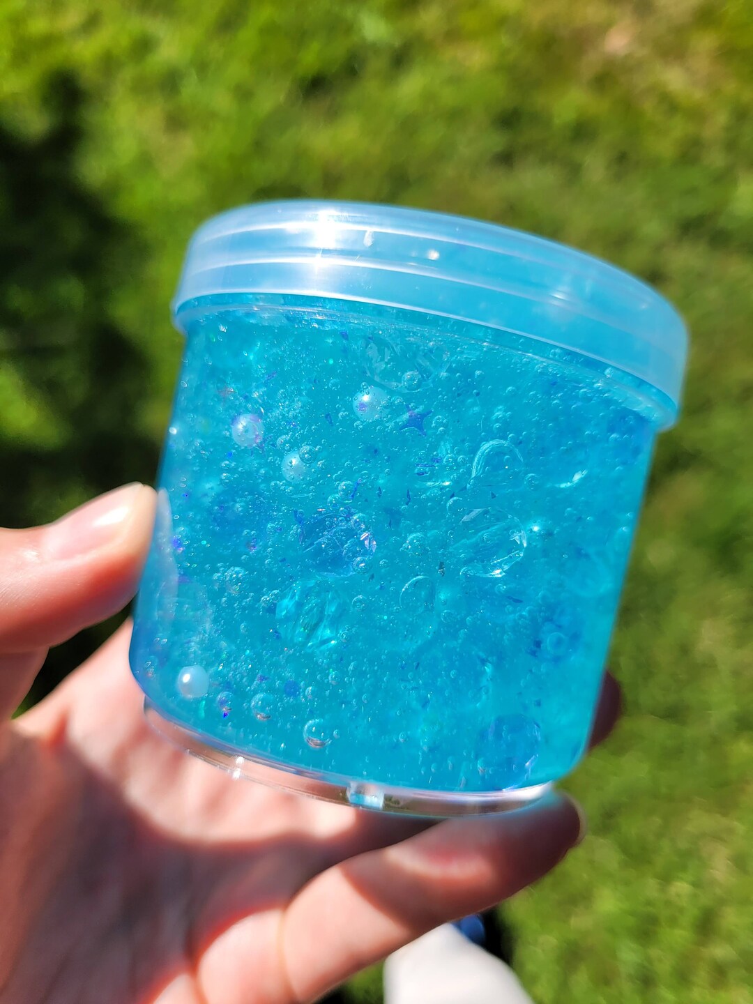 Ocean Buddies Clear Light Blue Semi Crunch Bomb Slime 6oz - Etsy