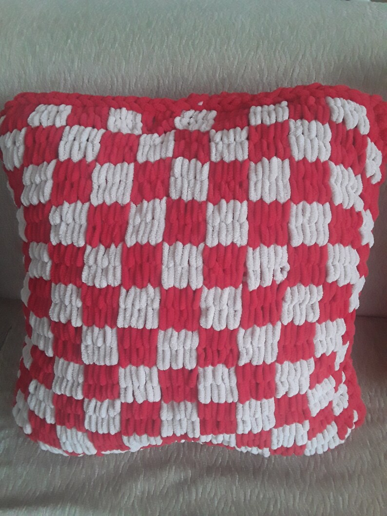 Checkerboard Decorative Pillowcases 10x10 Checkered Pillow - Etsy