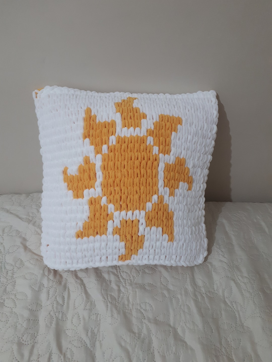 Knit Sun Decor Pillow, Sun Shine Cushion, Nursery Coffee Shop Decor ...