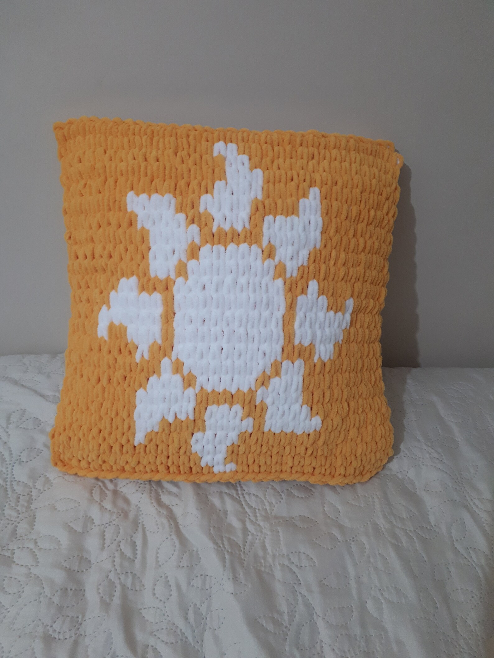 Knit Sun Decor Pillow, Sun Shine Cushion, Nursery Coffee Shop Decor ...